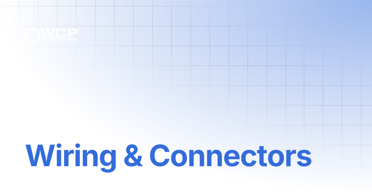 Wiring & Connectors | FRC Build System