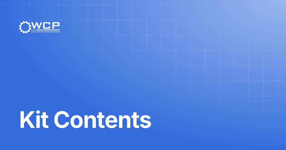 Kit Contents | WCP Swerve XS