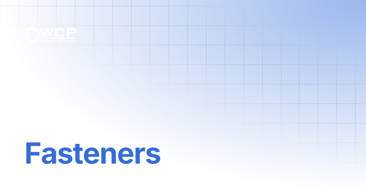 Fasteners | FRC Build System | Welcome
