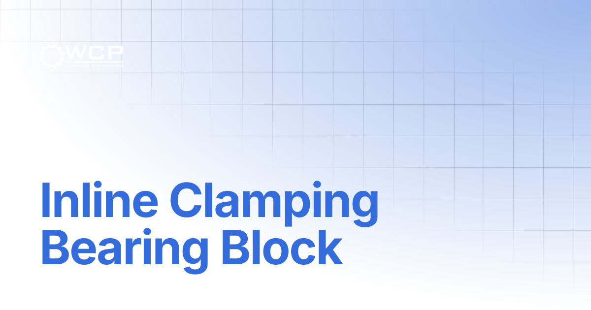 Inline Clamping Bearing Block | System & Structure Elevator Bearing ...